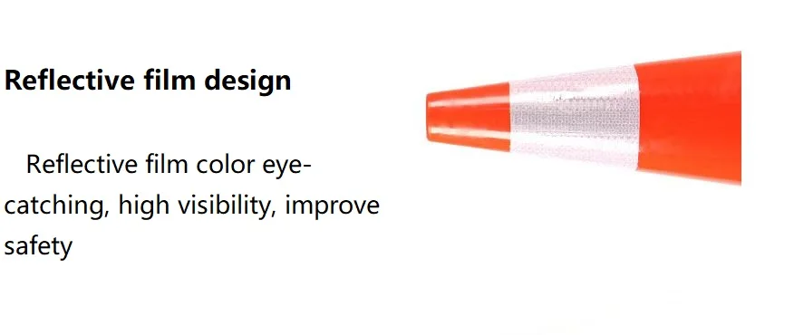 Fluorescent Orange PVC Traffic Cones for Road Safety