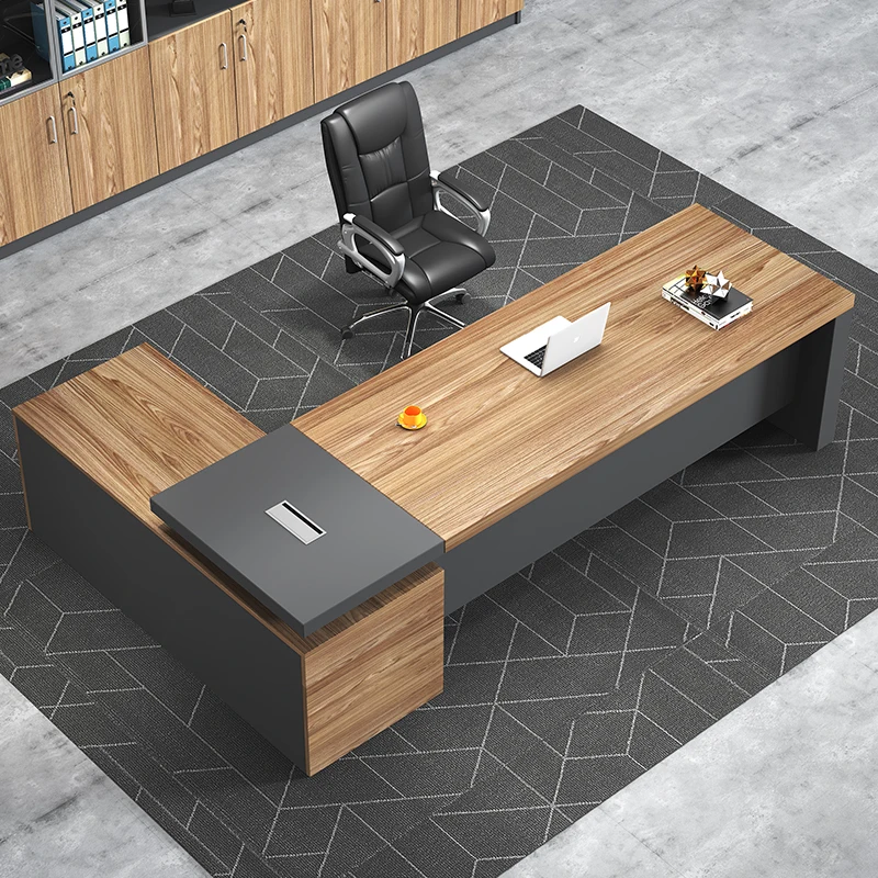 Modern L Shaped Office Table - Executive Workstation