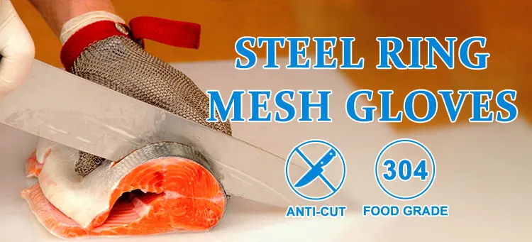 Food Grade Safety Hand Protection Butcher Machine Meat Cutting ...