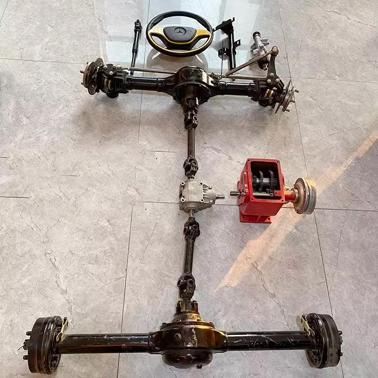 Universal 4X4 4WD Gasoline Tractor Axle Set with Electric Hub Motor for ...