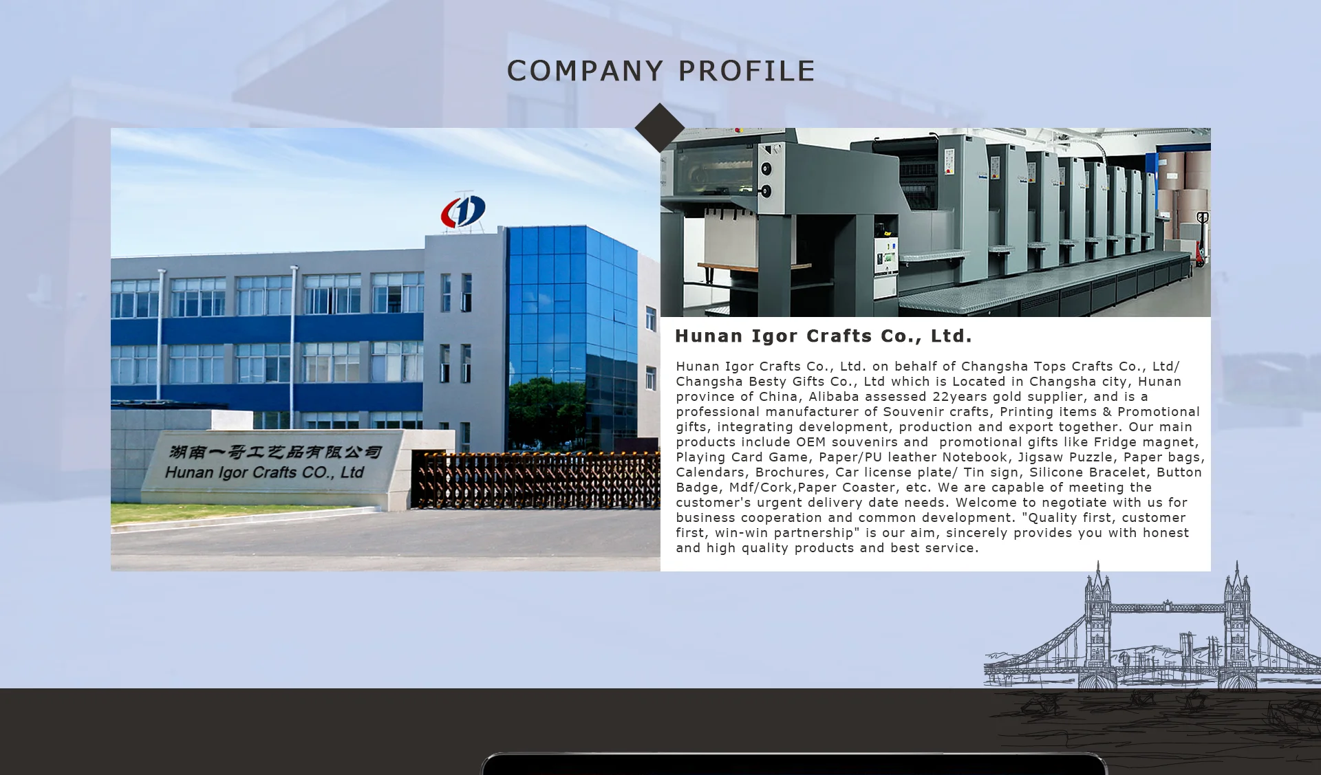 Company Overview - Hunan Igor Crafts Co., Ltd.