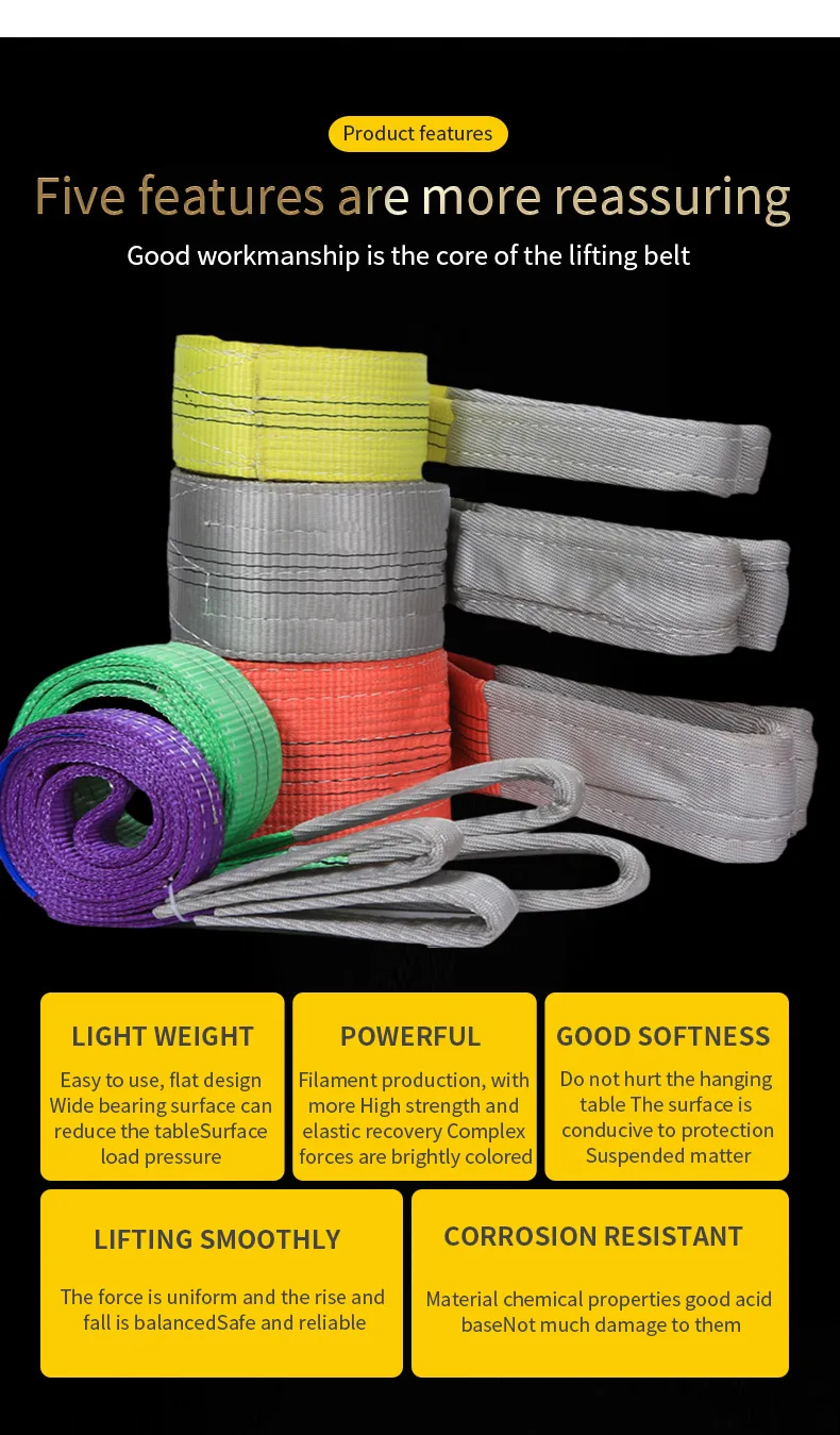 2ton 2m Lifting Hoist Webbing Slings - Durable & Versatile