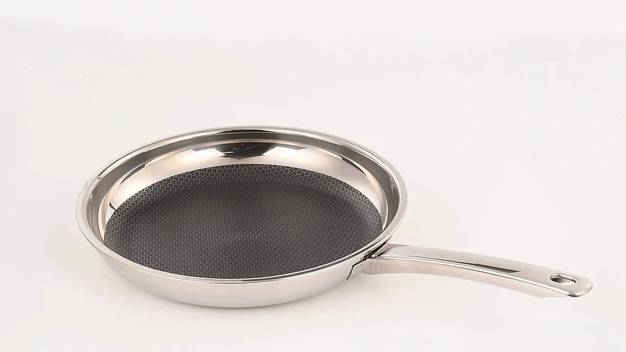 Luxury European Design Eterna Coating Frying Pan 3ply Stainless Steel ...