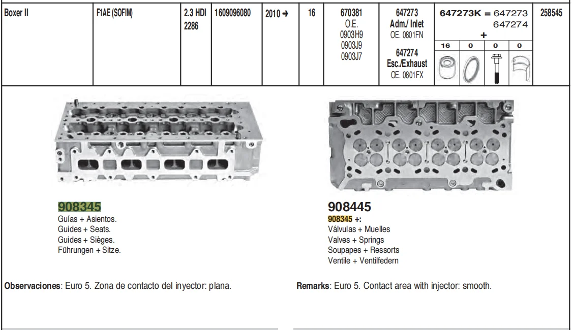 Auto Parts F1ae3481a F1ae3481b - Engine Cylinder Head