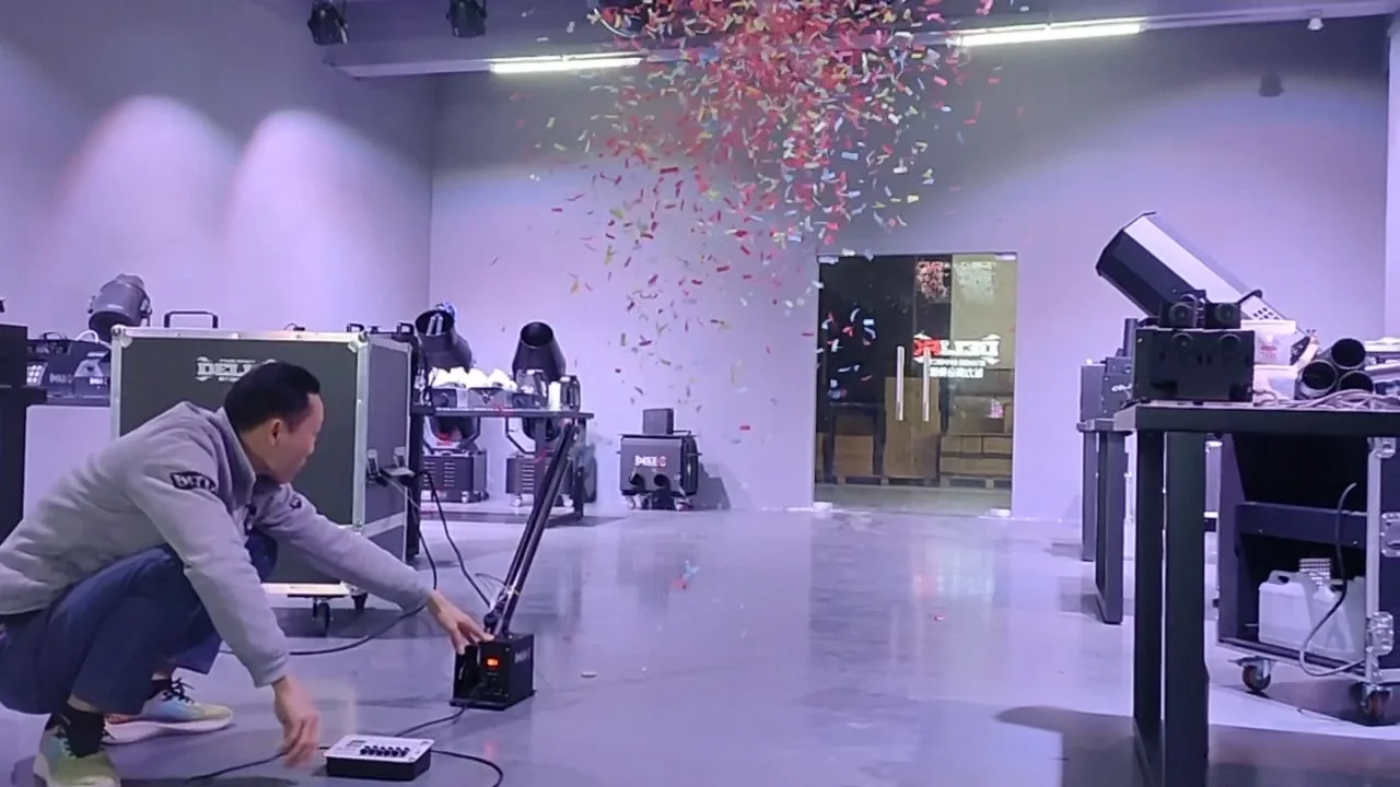 Delifx Humanized Operation 1 Channel Dmx Confetti Cannon Party Popper ...