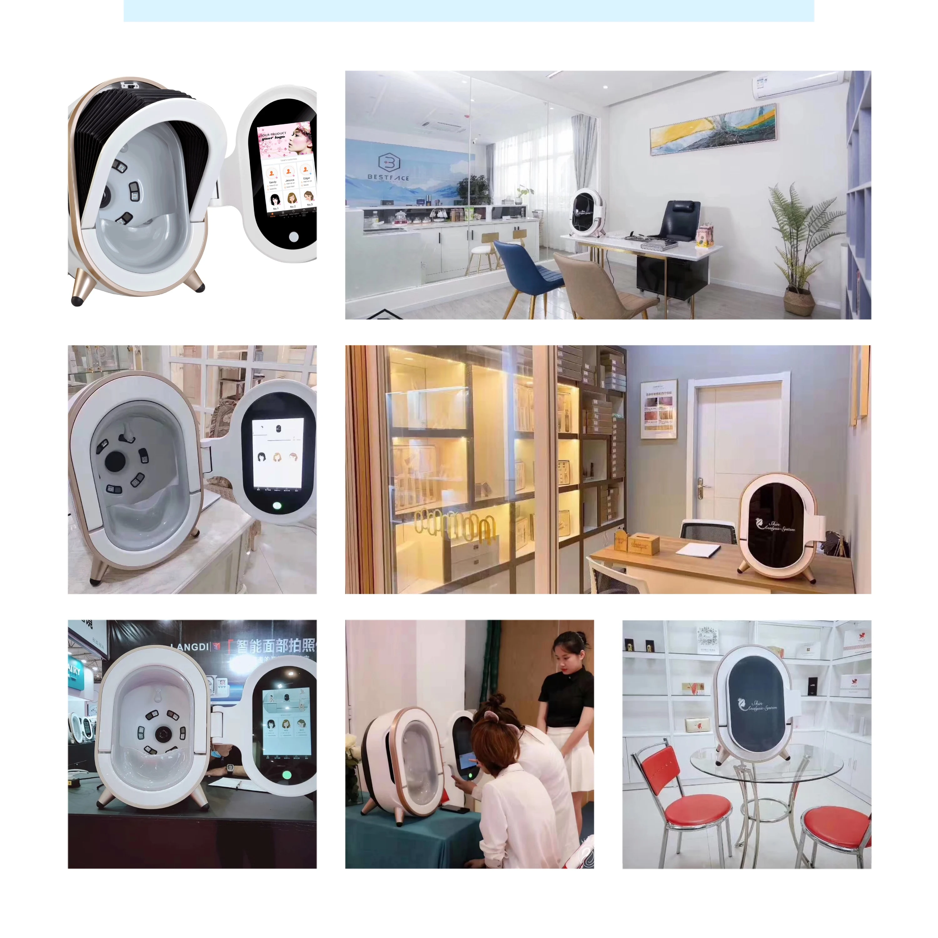 3D Magic Mirror MAX Moisture Facial test Skin Analyzer Machine| Alibaba.com