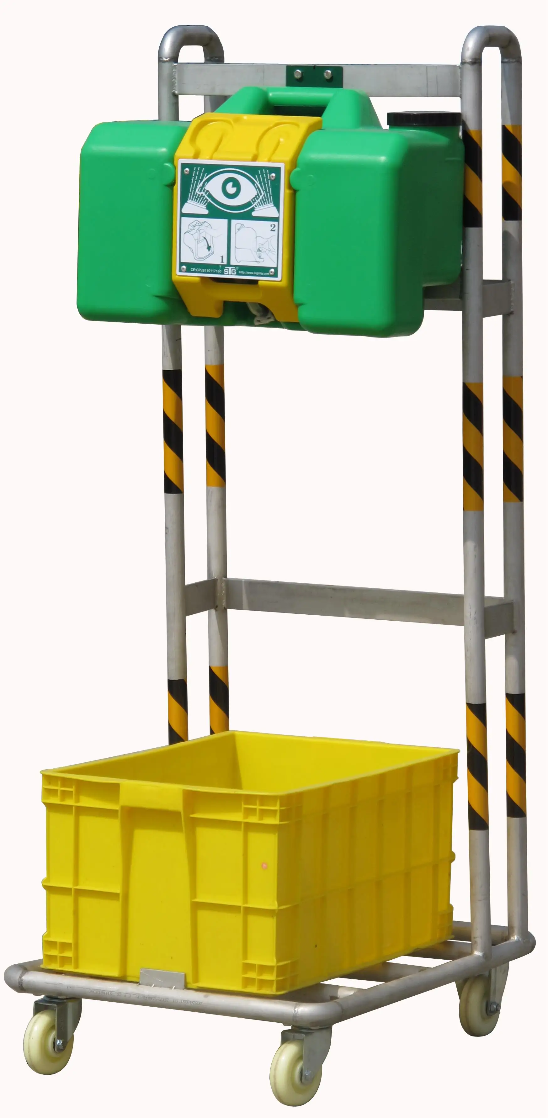 8-gallon Portable Eye Washer With Small Cart Brand Stg - Buy Eyewash Station portable Eyewash ...