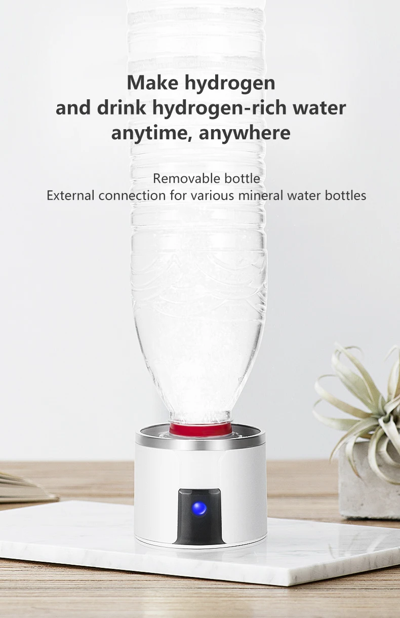 Portable And Rechargeable Hydrogen Rich Water Generator Bottle - Buy ...