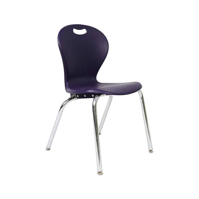 Zoifun Modern Plastic School Furniture Chrome Finish Metal Frame 4 Leg ...