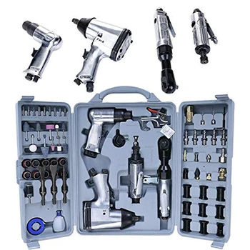 71 Pcs Air Tool Set Air Impact Wrench And Accessories Kit With Storage ...