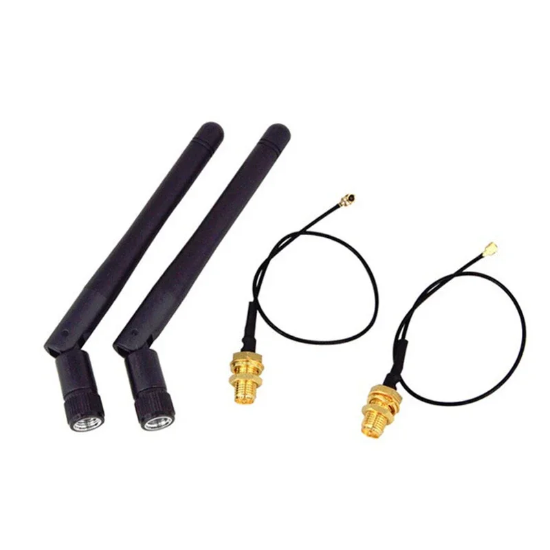 2.4g Wifi Antenna 3dbi Sma Connector For Wireless Router + 10cm Cable Oem