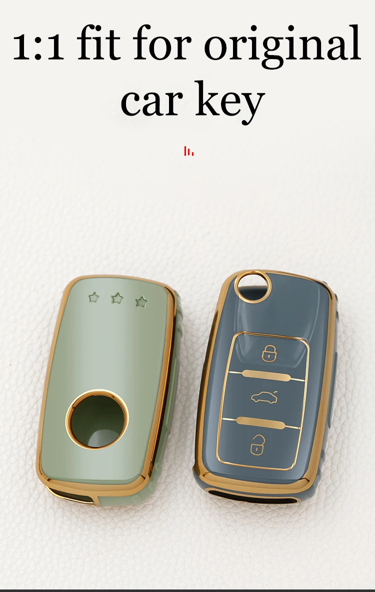 Soft Tpu Key Fob Case Fit For Vw Volkswagen Key Cover Mk7 Golf Mk6 ...
