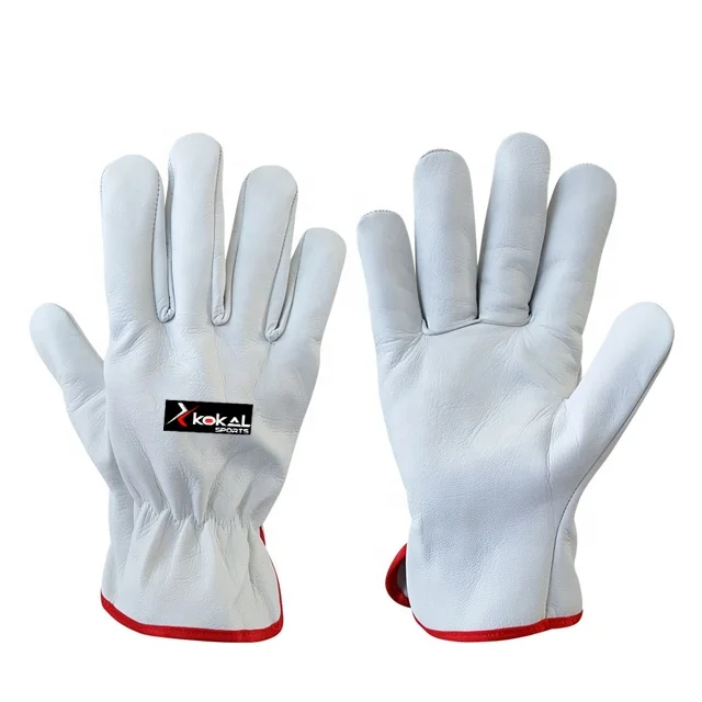 High Quality Cow/goatskin Grain Leather Driver Gloves Leather Work ...