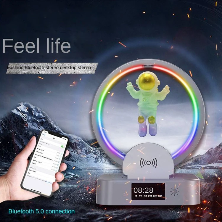 Astronaut Magnetic Levitation Bluetooth Speaker-rgb Atmosphere Light ...