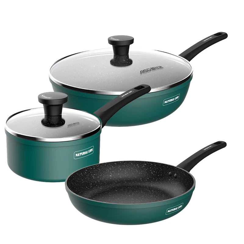 ASD Non Stick Pot Set - Versatile Cookware for Induction