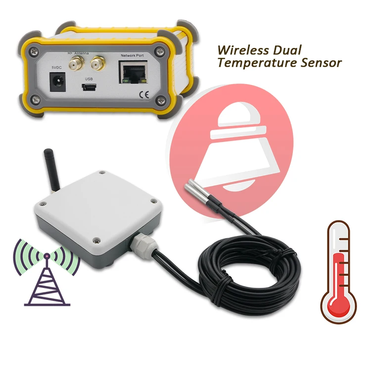 Multi Channel Dual Temperature Data Recorder Iot Sensors Zigbee Dual ...
