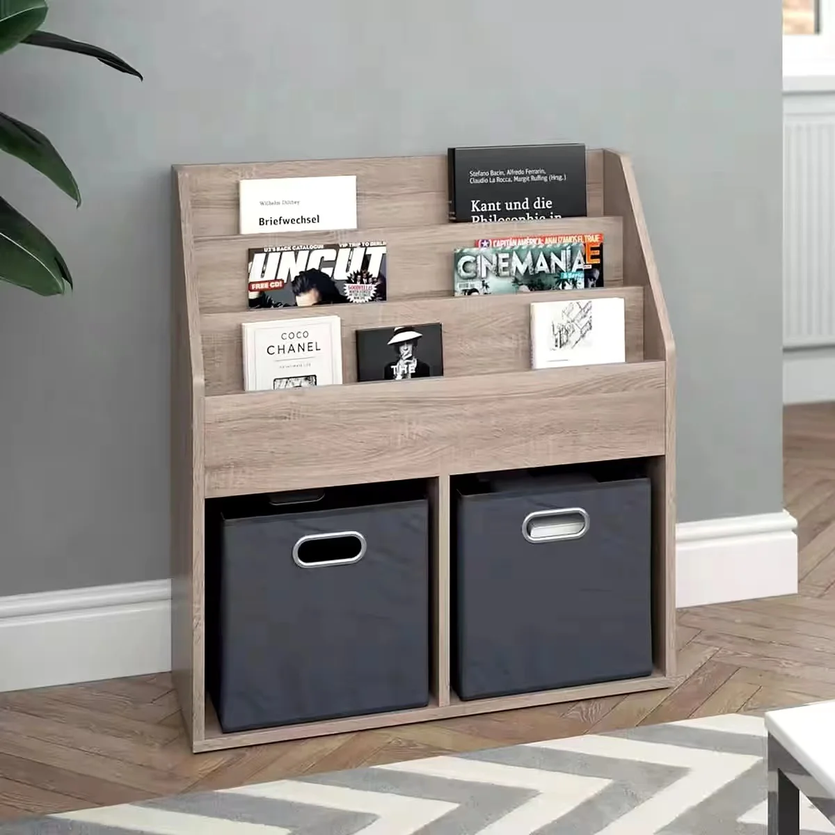 Sturdy Kids Bookshelf Book Shelf for Kids Room Easy Reach Children ...