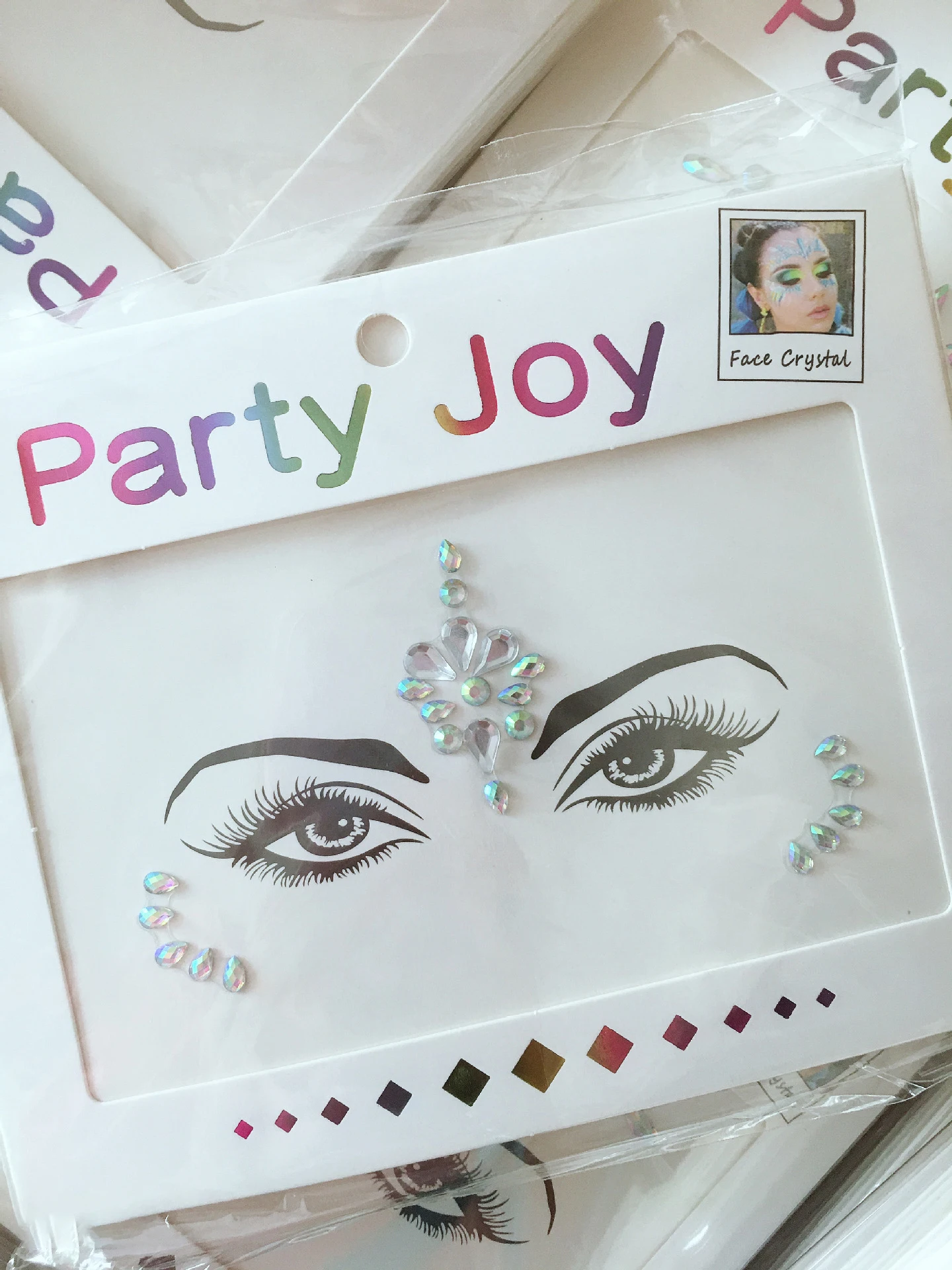 Temporary Rhinestone Glitter Tattoo Stickers Face Jewels Gem Festival