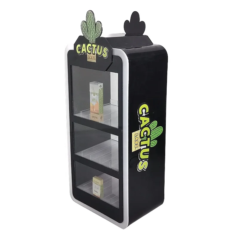 Custom Smoke Shop Tobacco Cigarettes Display Cabinet Stand With Led ...