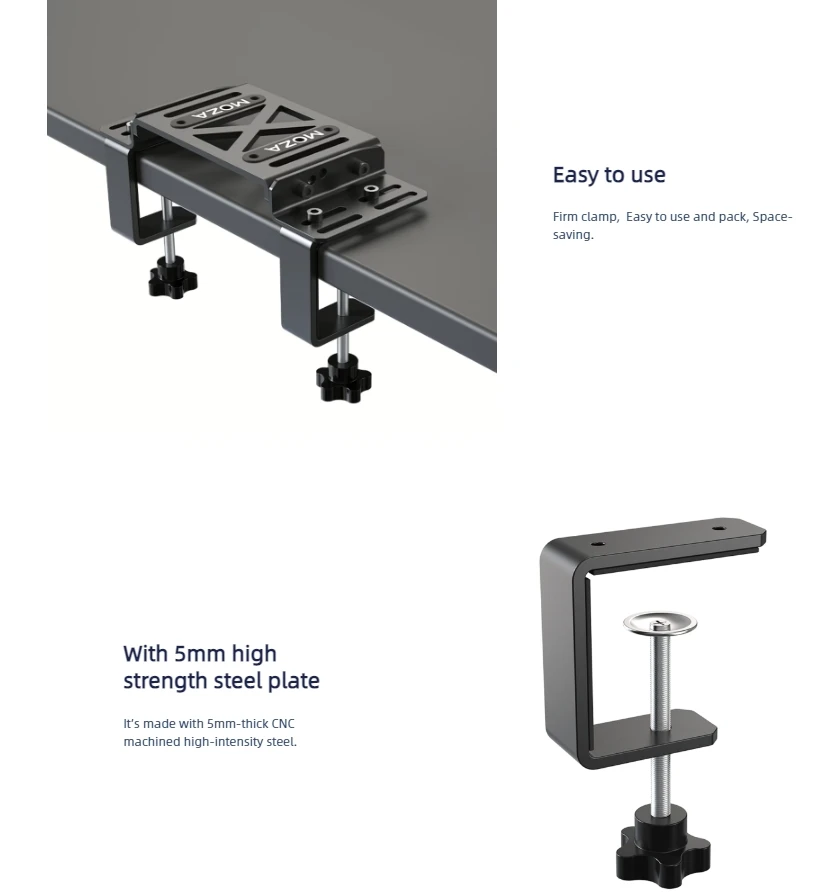 Moza Table Clamp Applicable to MOZA R5 & R9 & R12| Alibaba.com