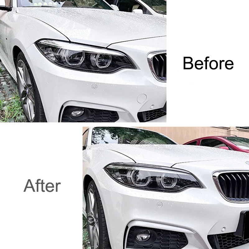 Car Headlight Eyebrows Eyelids Anti Oxidation Replacement For Bmw 2 ...