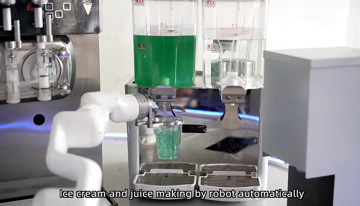 Robot Kiosk - Intelligent Automatic Ice Cream Vending Machine