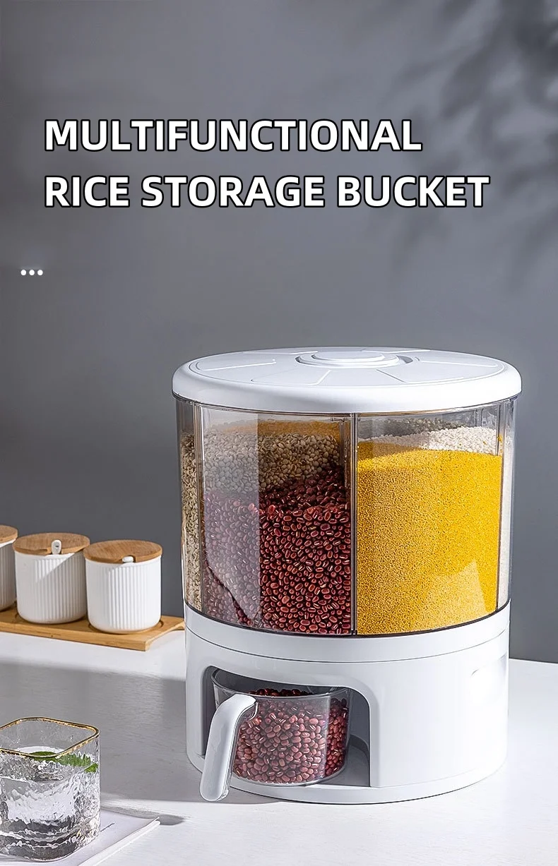 10kg Rice Dispenser Storage Box Container Rice Food Dispenser - Buy ...