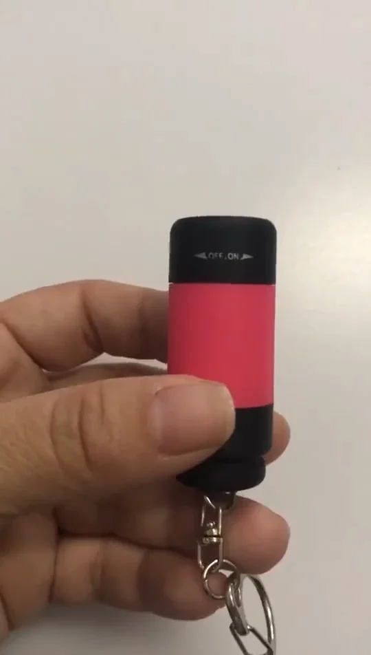 Customized Cute Colorful Mini Torch Light Usb Rechargeable Led Keychain ...