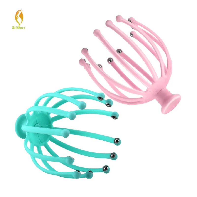 12 Roller Balls Prongs Hair Stimulation Head Massager Handle Head ...