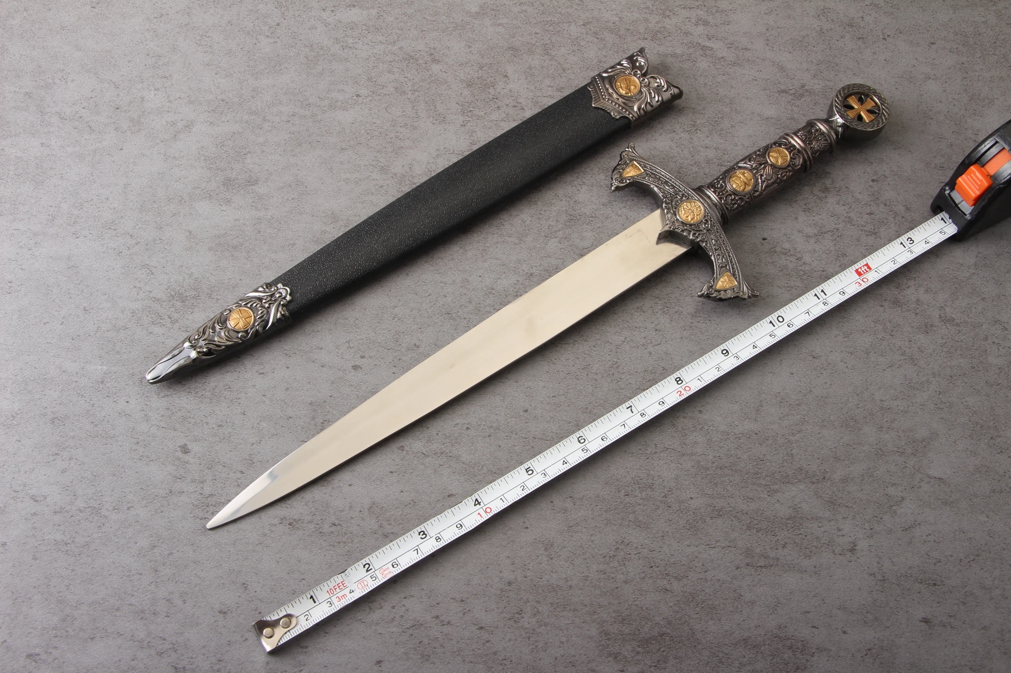 High Quality Crusader Miniature Sword Medieval Knight Cosplay ...