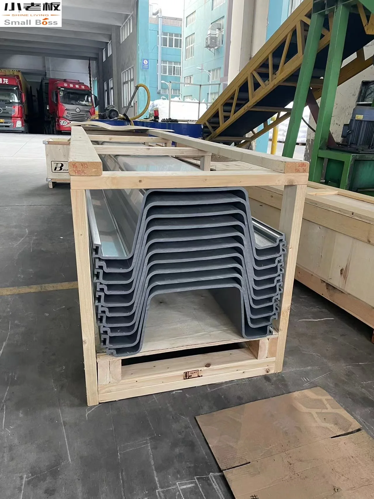 PVC Retaining Wall Plastic Sheet Pile U Type for Marine Structures