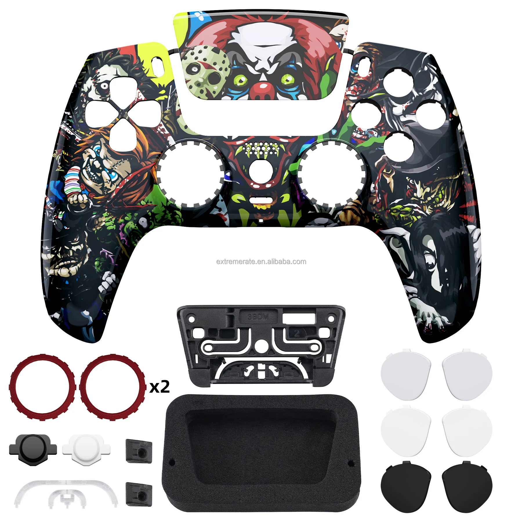 Extremerate Luna Redesigned Diy Front Shell Controller Shell For Ps5 Controller Custom Shell ...