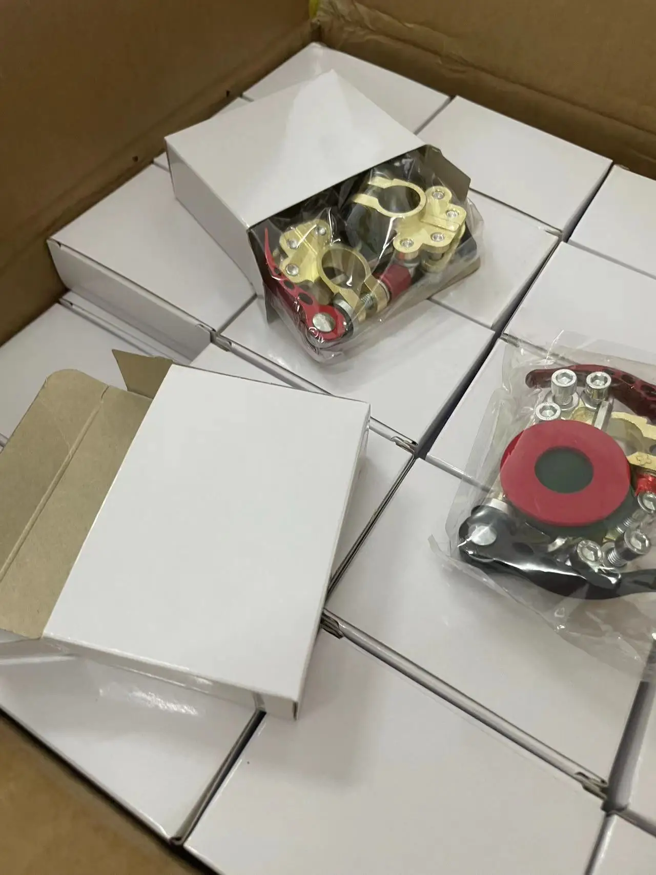 1 Pair Toolless Quick Disconnect Battery Main Cable Post Terminal Shut ...