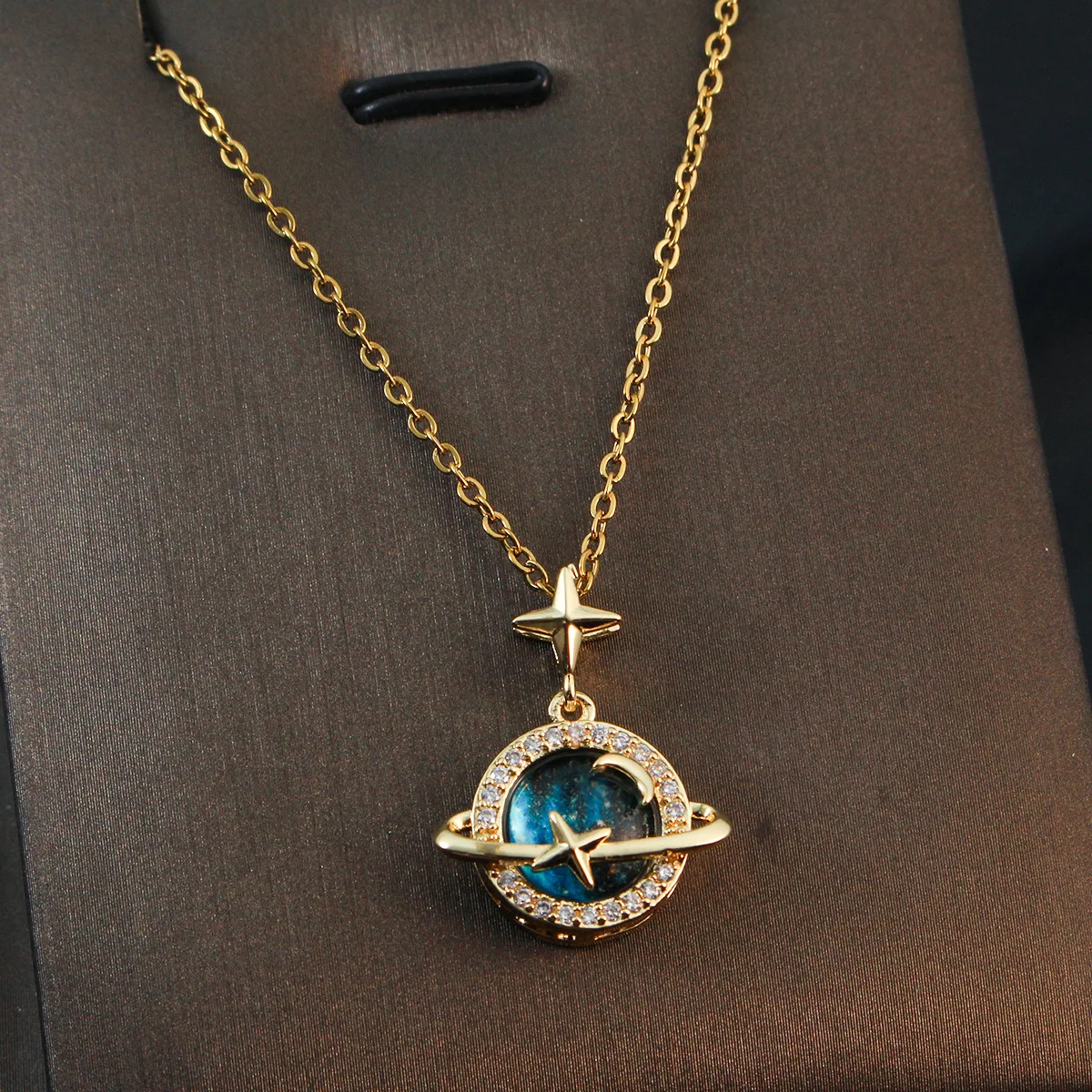 Dainty Choker Chain Fashion Pendant Statement Universe Planet Necklaces ...