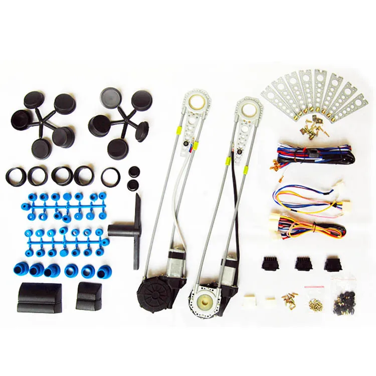 Universal 2-Door Car Power Window Conversion Kit with Switch