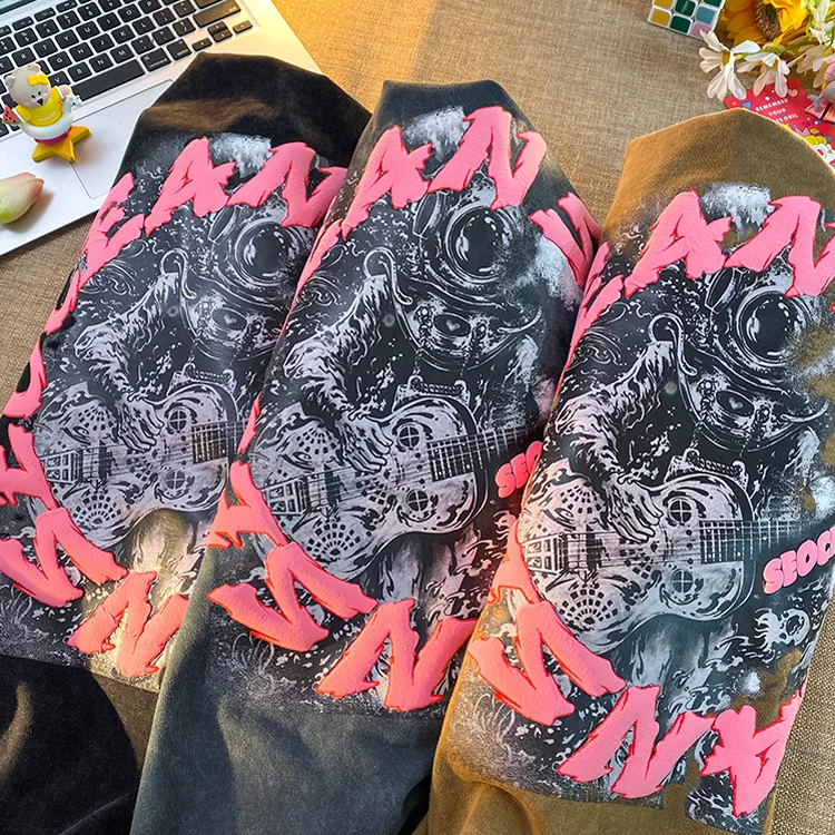 Custom High Quality 100% Cotton 3d Puff Print t Shirt Manufacturer ...