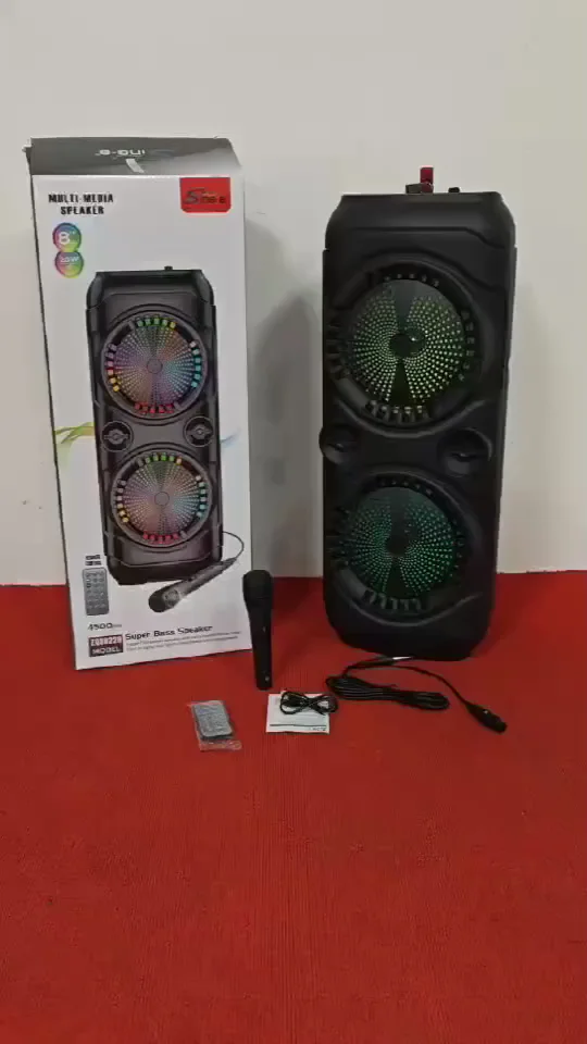 Sing-e Zqs 8229 Dual 8 Inch 30w High-power Wireless Karaoke Bluetooth Speaker With Ktv Karaoke ...