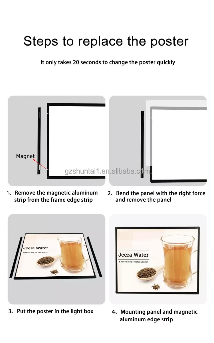 Kfc Fast Food Cafe Menu Board Display Illuminated Led Menu Backlit ...