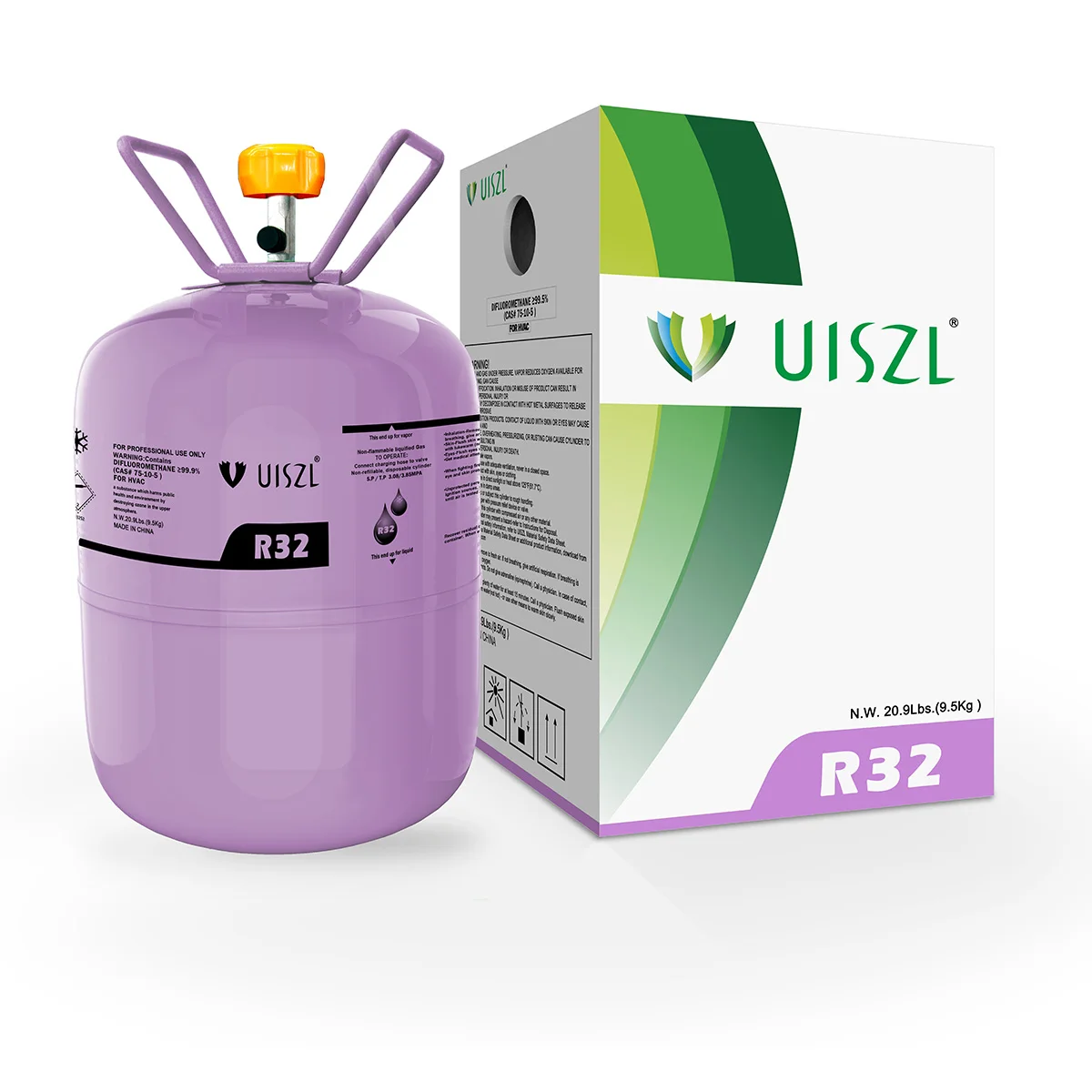 R32 Refrigerant Gas Uiszl Oem R32 Gas Cryogen Refrigerant R32 Hot Purity 99.8% Of R32 ...