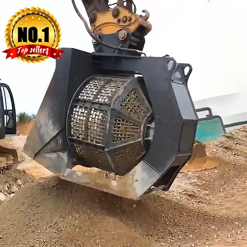 Alibaba.com: Wheel Loader Shredded and Screening Bucket, Rotary Screen ...