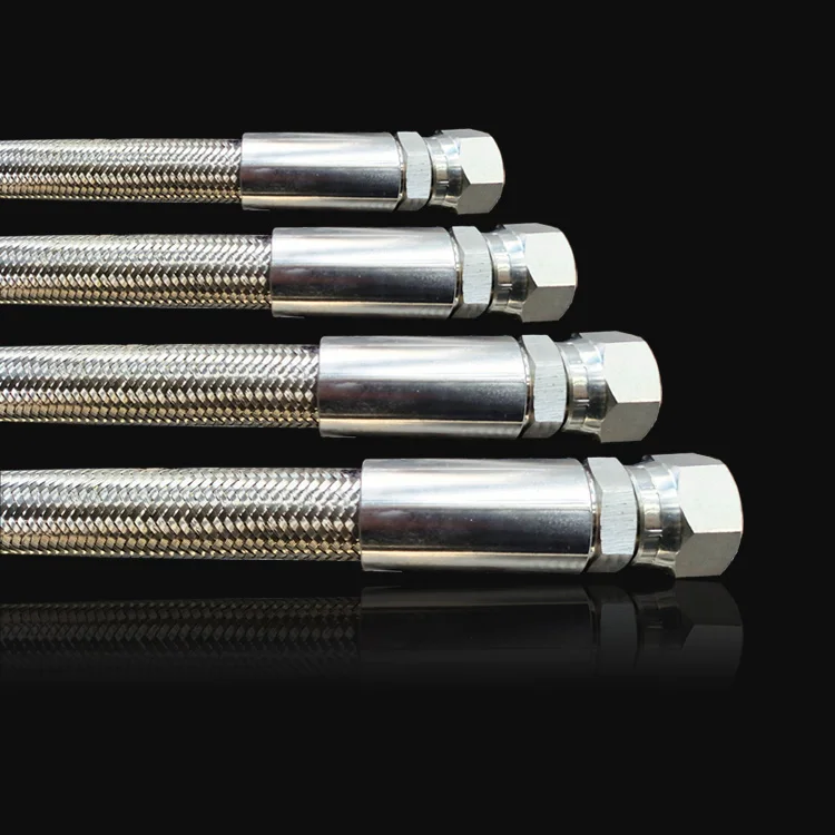 38mm Dn38 Flexible Ultra High Pressure Stainless Steel Braided Teflon