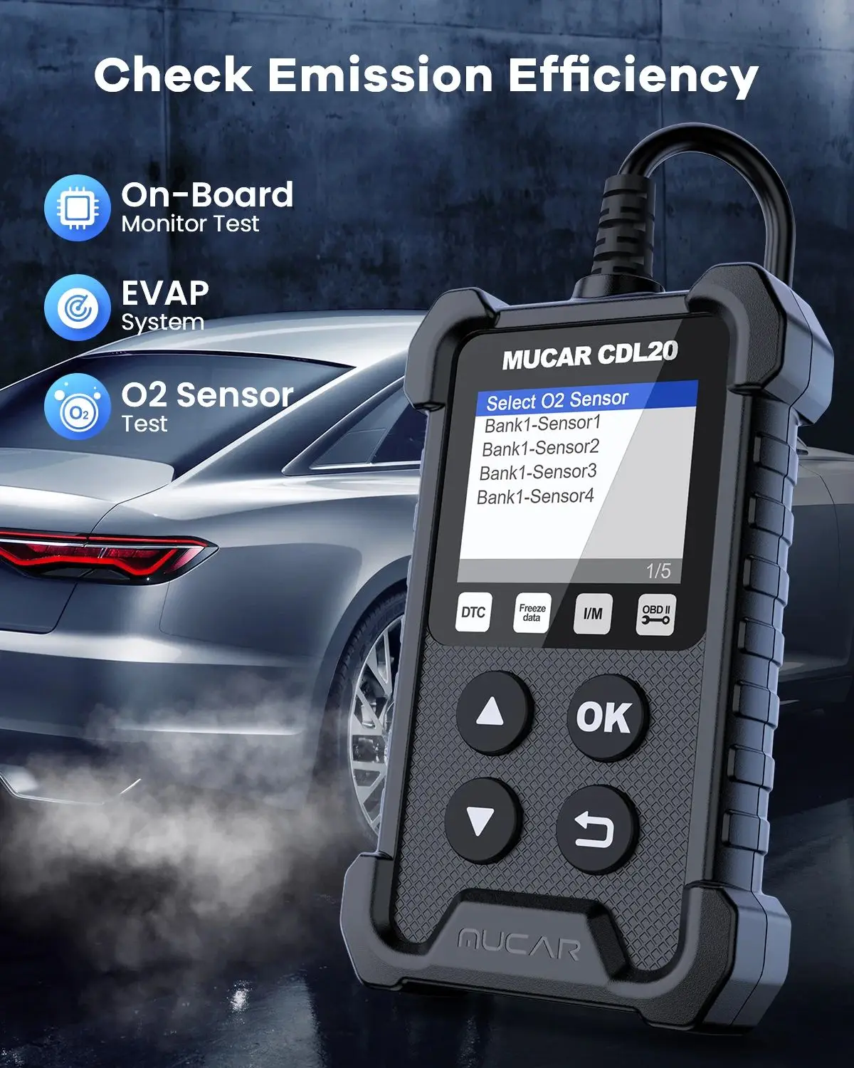 Mucar OBD2 Scanner Universal OBD II Code Reader EOBD Car Fault ...