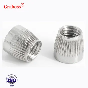 Stainless Steel Wheel Acorn Conical Tapered Knurl Cone Lock Nut - Buy ...