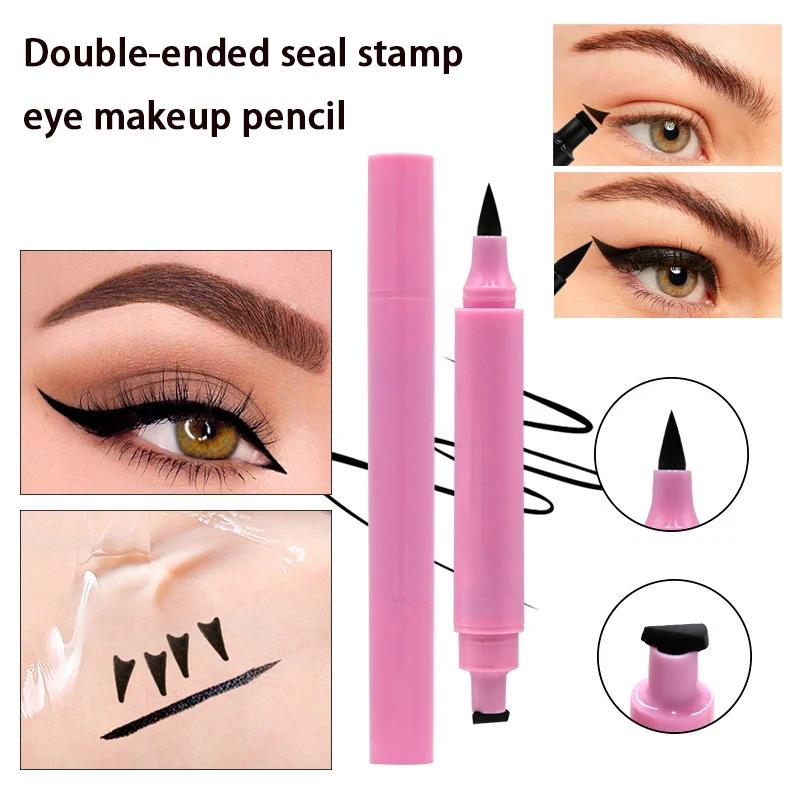 Wholesale Pink Tube Star And Heart Stamp For Eyeliner 2 In 1 Eyeliner ...