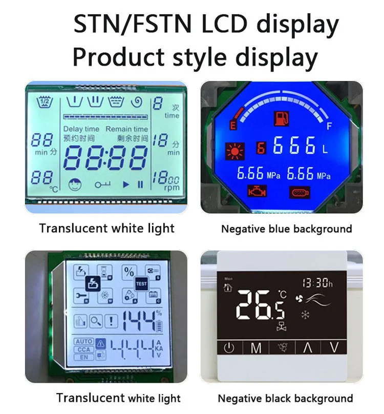 Custom VA Negative Transmissive Segment LCD Screen Display Module ...