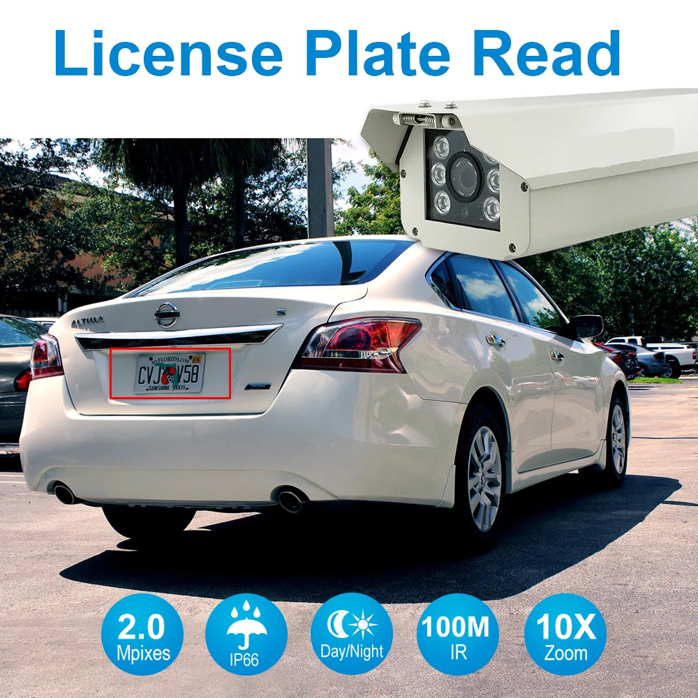 Security LPR ANPR CCTV Camera - License Plate Recognition System with ...