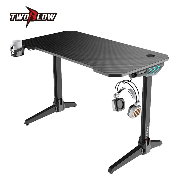 High Quality Office Furniture Custom Cheap Pc Led Gaming Desk Computer ...