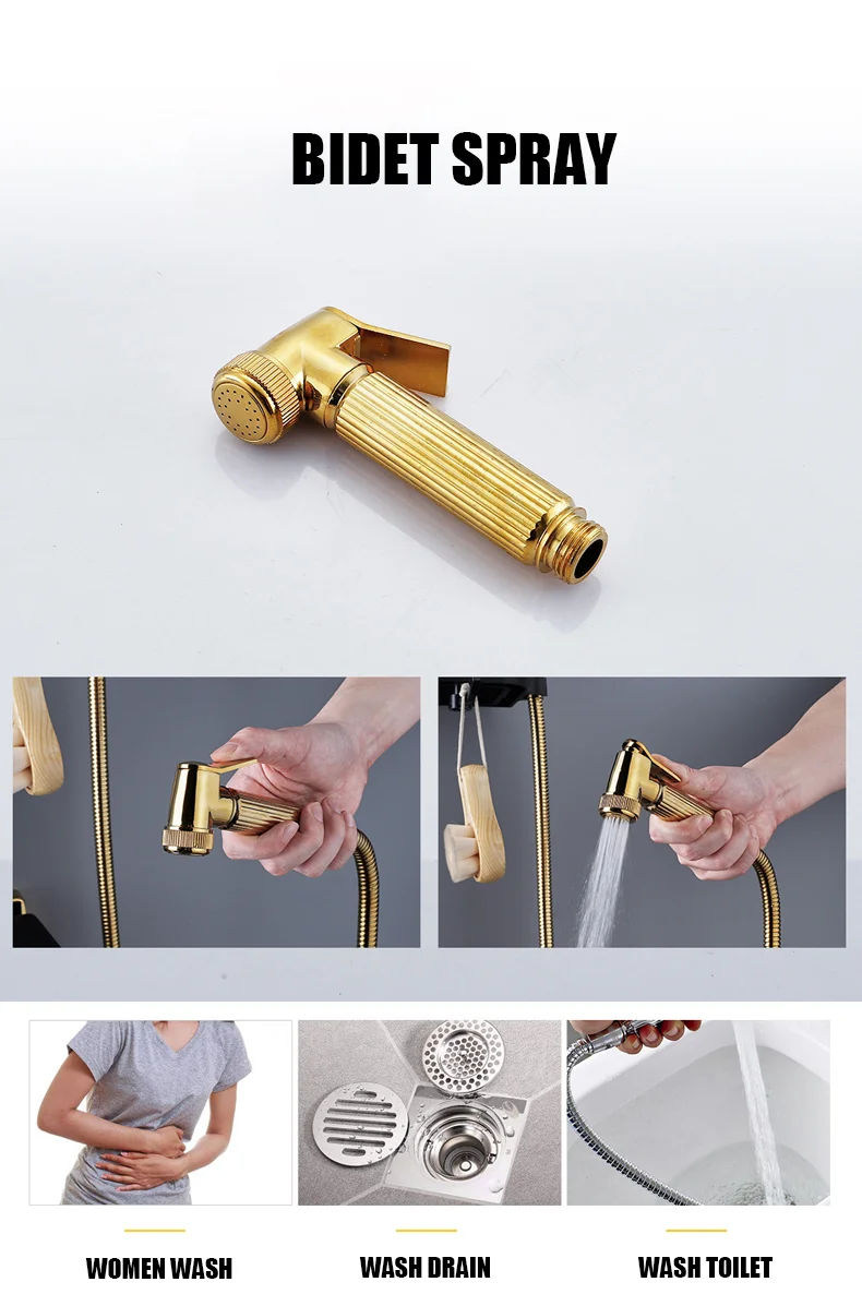 Luxury Brass Rose Gold Digital Wall Mounted Shower Set