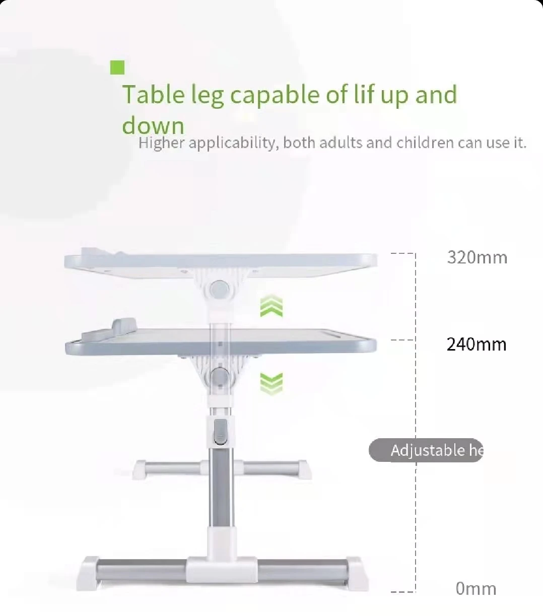 Laptop Desk for Bed, Adjustable Laptop Bed Tray Foldable Laptop Table ...