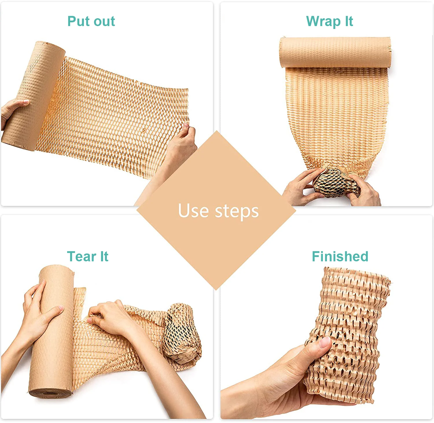 Biodegradable Paper Roll Honeycomb Paper Compostable Honeycomb Paper ...